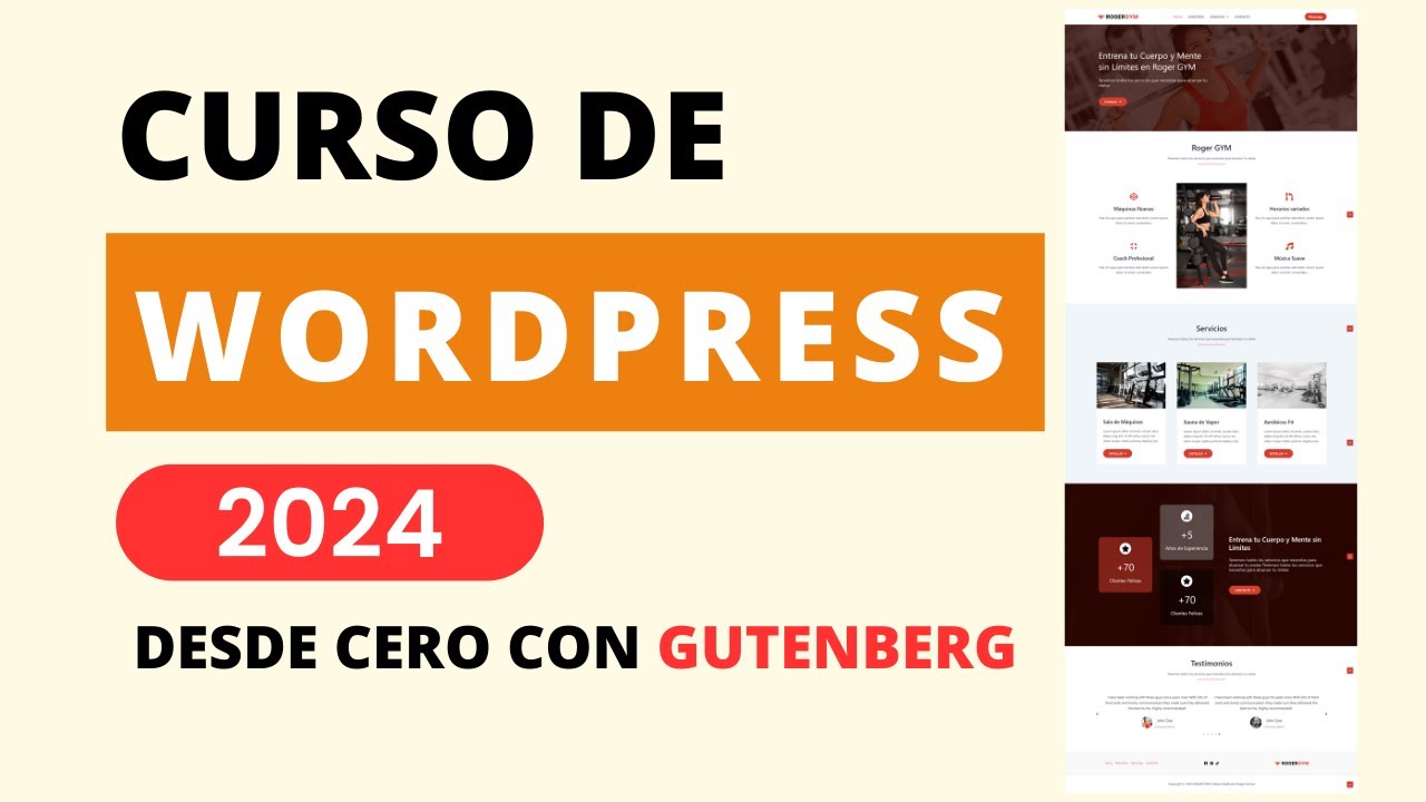 Curso de Wordpress 2024 Desde Cero Gratis con Gutenberg - YouTube