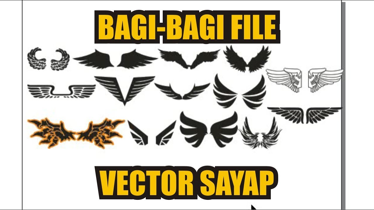 Kumpulan File Vector Sayap - YouTube