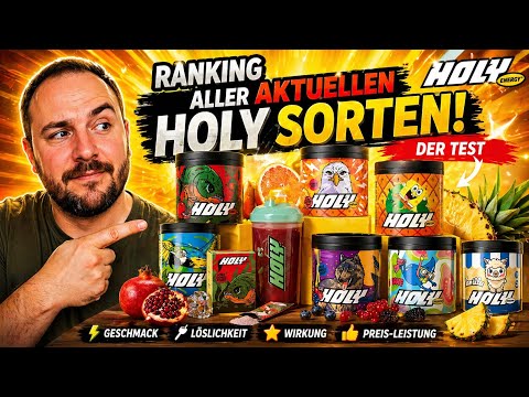 Holy Energy - Ranking aller aktuellen Holy Sorten - Energy, Eistee, Hydration, Milchshake