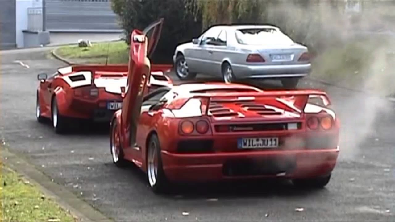 Lamborghini Diablo Koenig and Lamborghini Countach - YouTube
