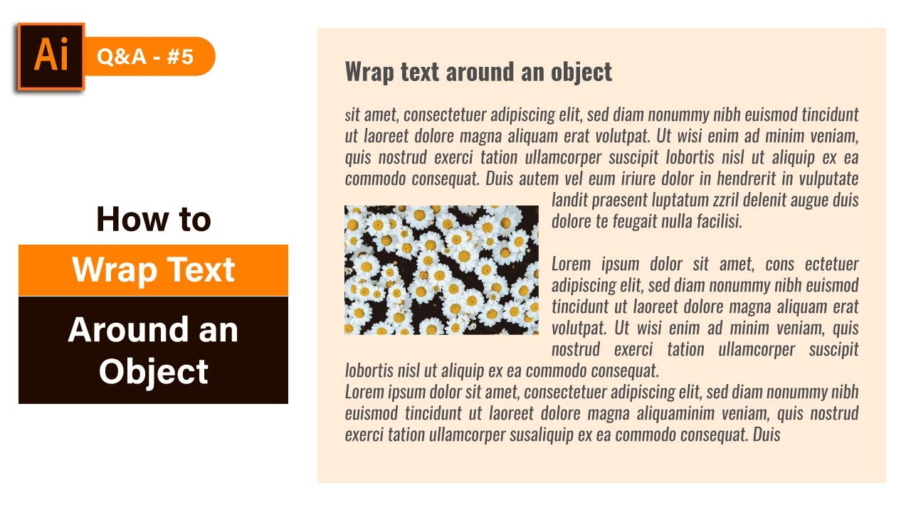 How To Wrap A Text Around An Object Illustrator Tutorial For Beginners YouTube How To Wrap A Text Around An Object Illustrator Tutorial For Beginners YouTube