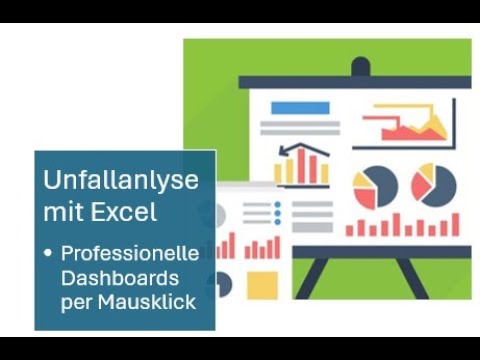 Excel-Dashboard für die Unfallanalyse | www.JKComputing.de | Arbeitsunfall Berufsgenossenschaft ...