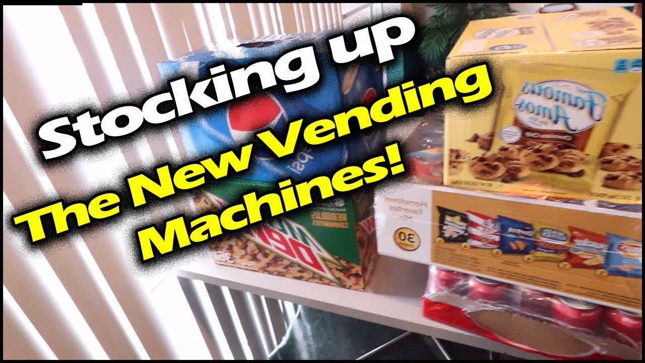 Stocking Up My First Vending Machines !!! - YouTube