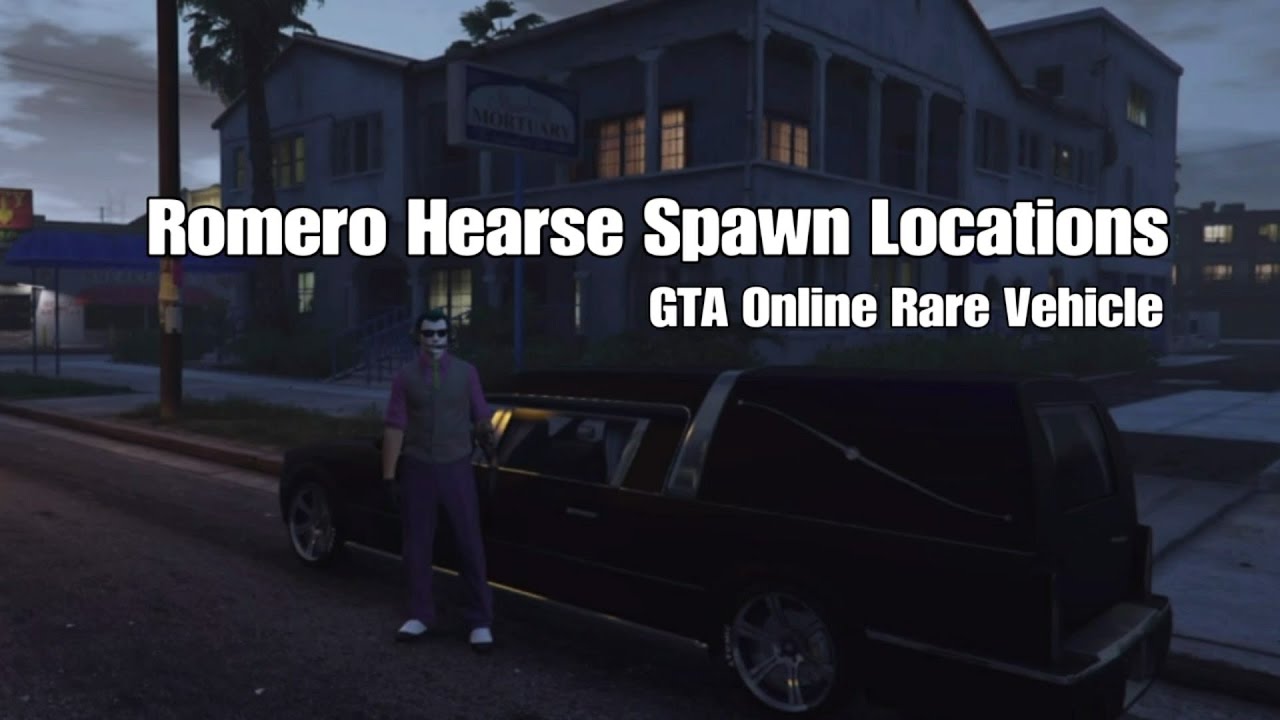 GTA Online Romero Hearse Spawn Locations - YouTube