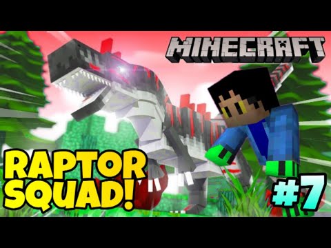 Taming the Raptor squad! Minecraft ep7 HD - YouTube