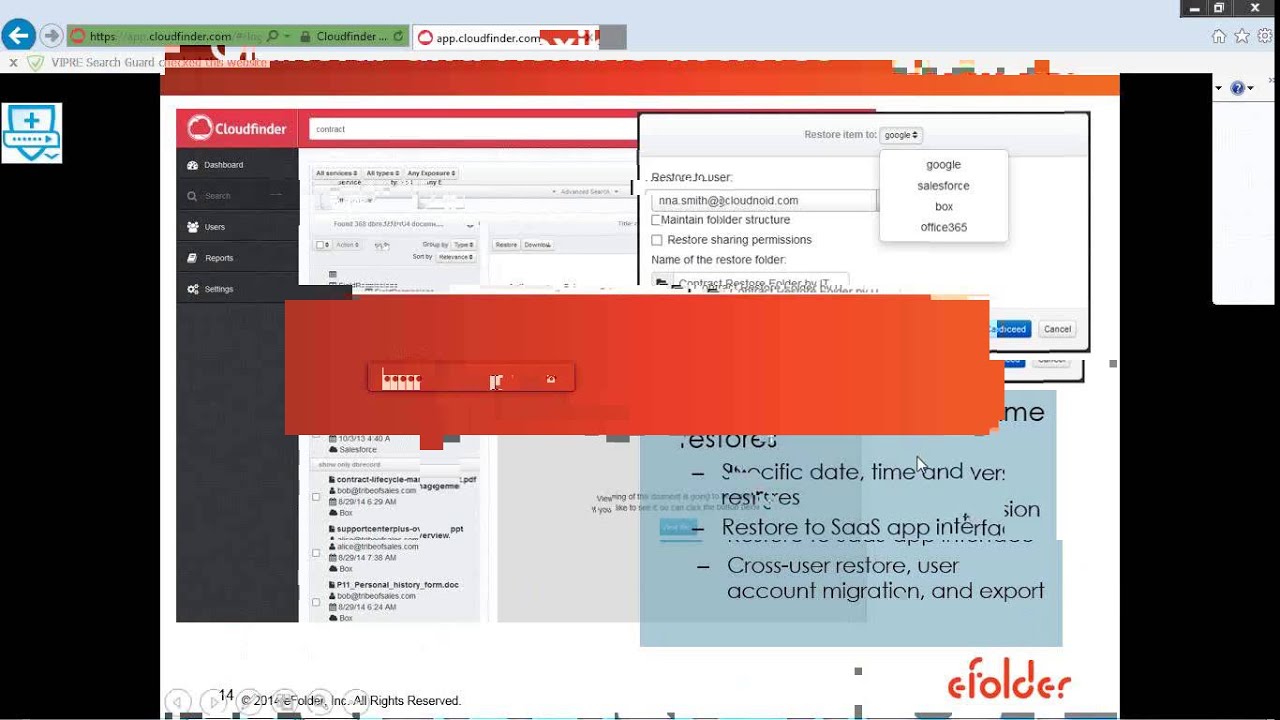 eFolder Expert Series Webinar — Product Live Demo: Cloudfinder - YouTube