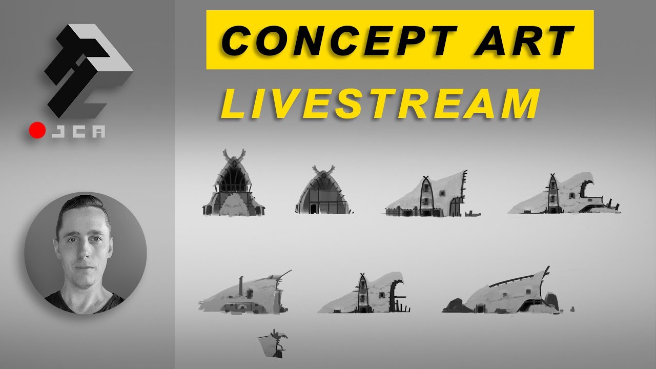 First live stream test + Concept Art JAM - YouTube