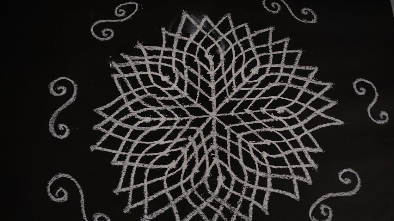 sahasra dala padmam rangoli - YouTube