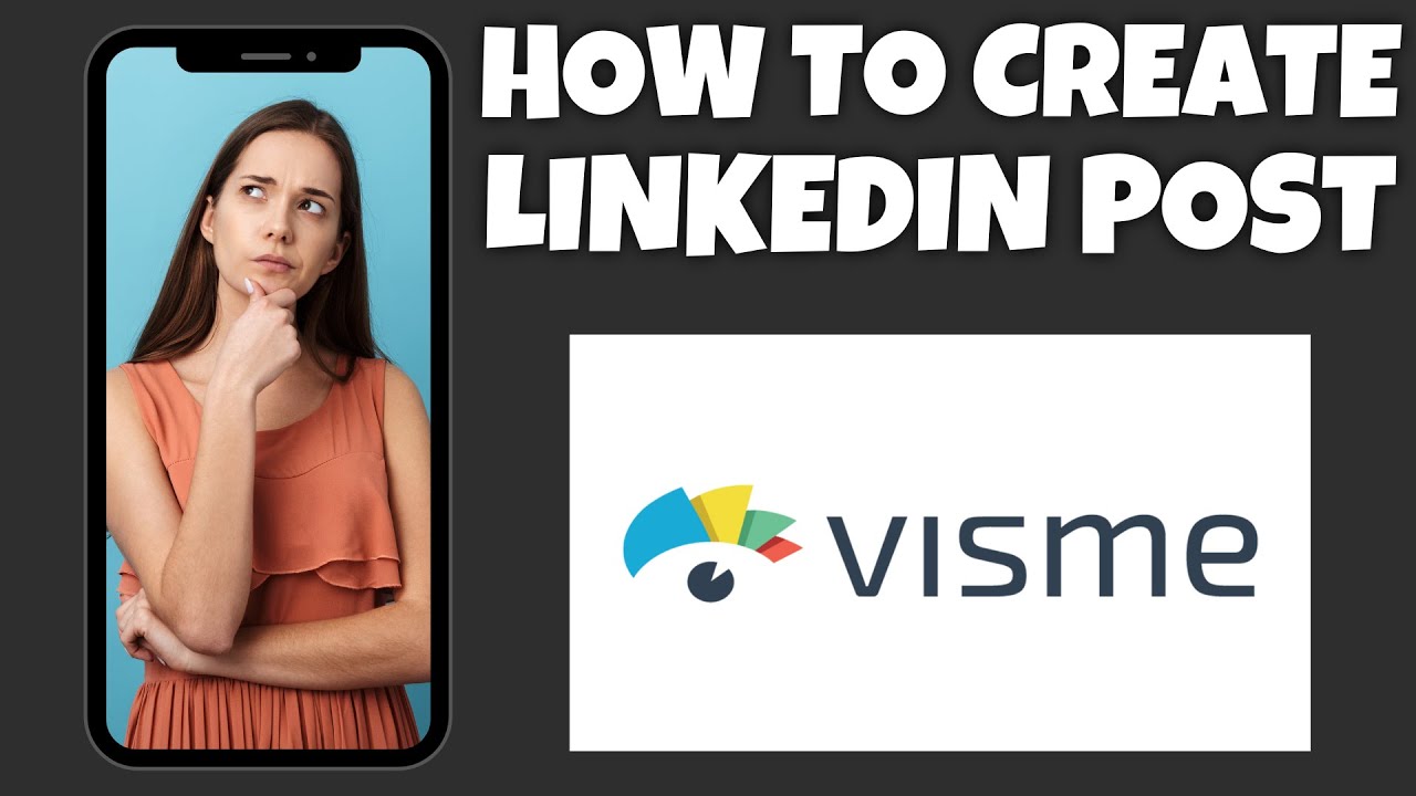 How To Create A LinkedIn Post On Visme (Mobile) | Step By Step Guide - Visme Tutorial - YouTube