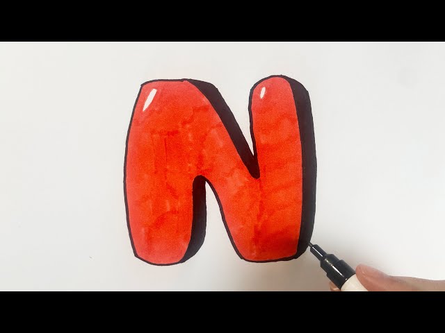 Bubbel Graffiti Letter N 20+ Drawing Of The Bubble Letter N Stock