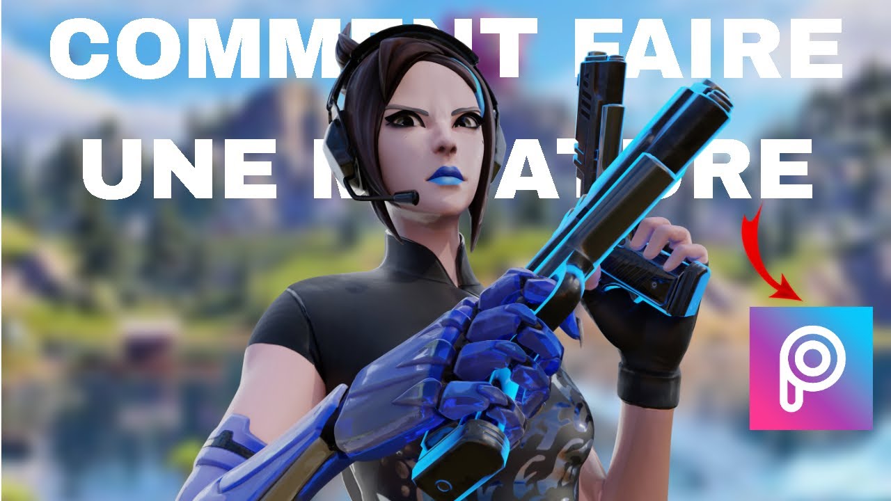 VOICI COMMENT Faire Une MINIATURE FORTNITE Sur Picsart En Moins De 10 ...