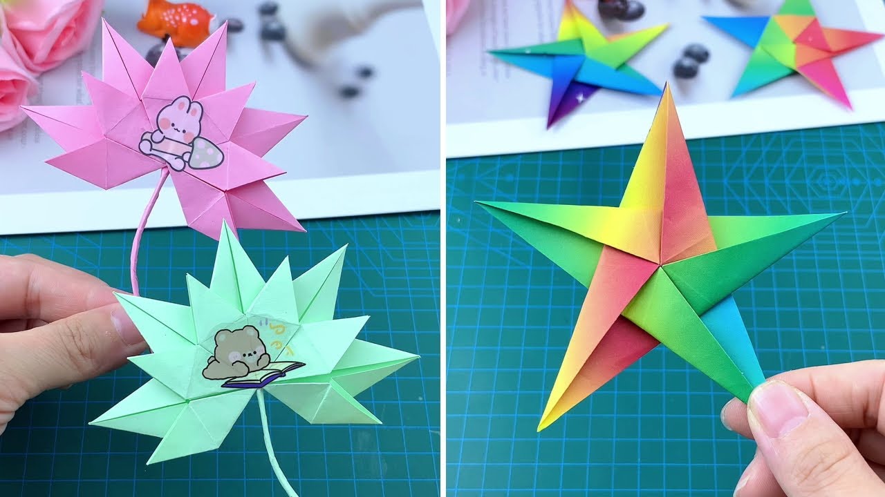 8 Beautiful Origami Paper Crafts for Kids || - YouTube