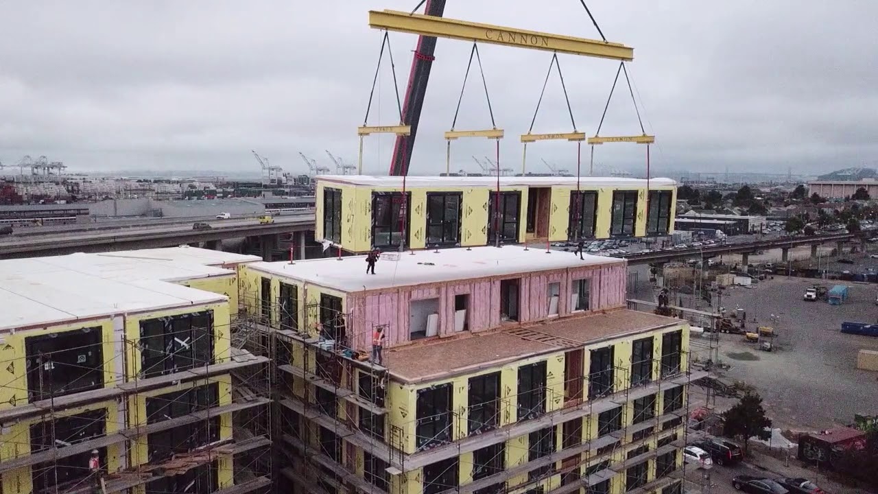 Oakland low-income High Rise-drone view - YouTube
