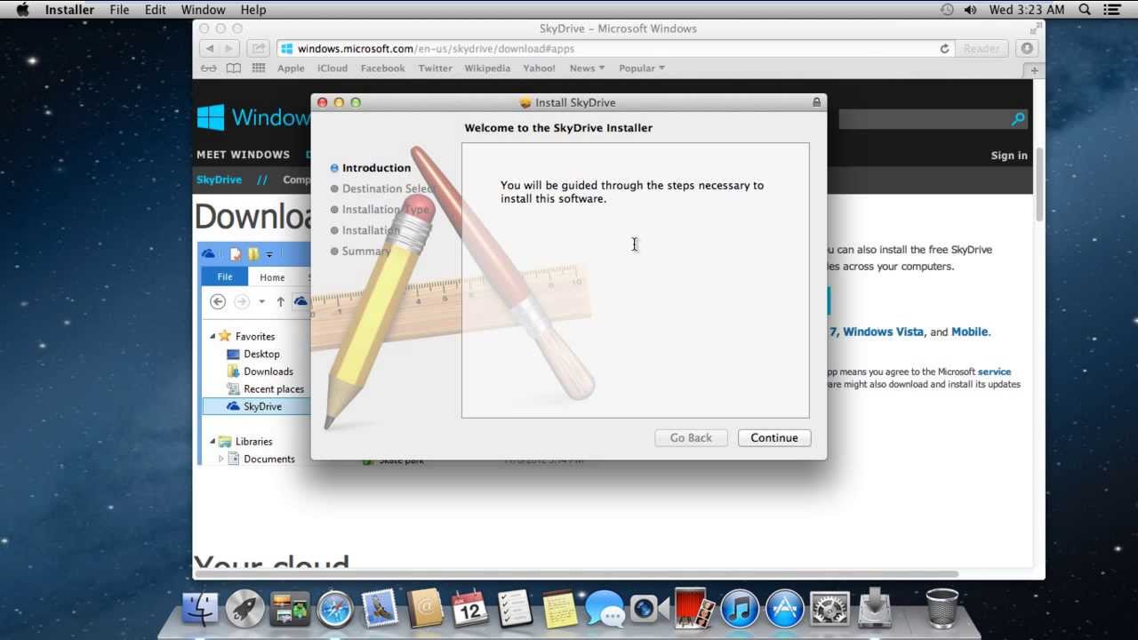 How to Set Up SkyDrive for Mac - YouTube