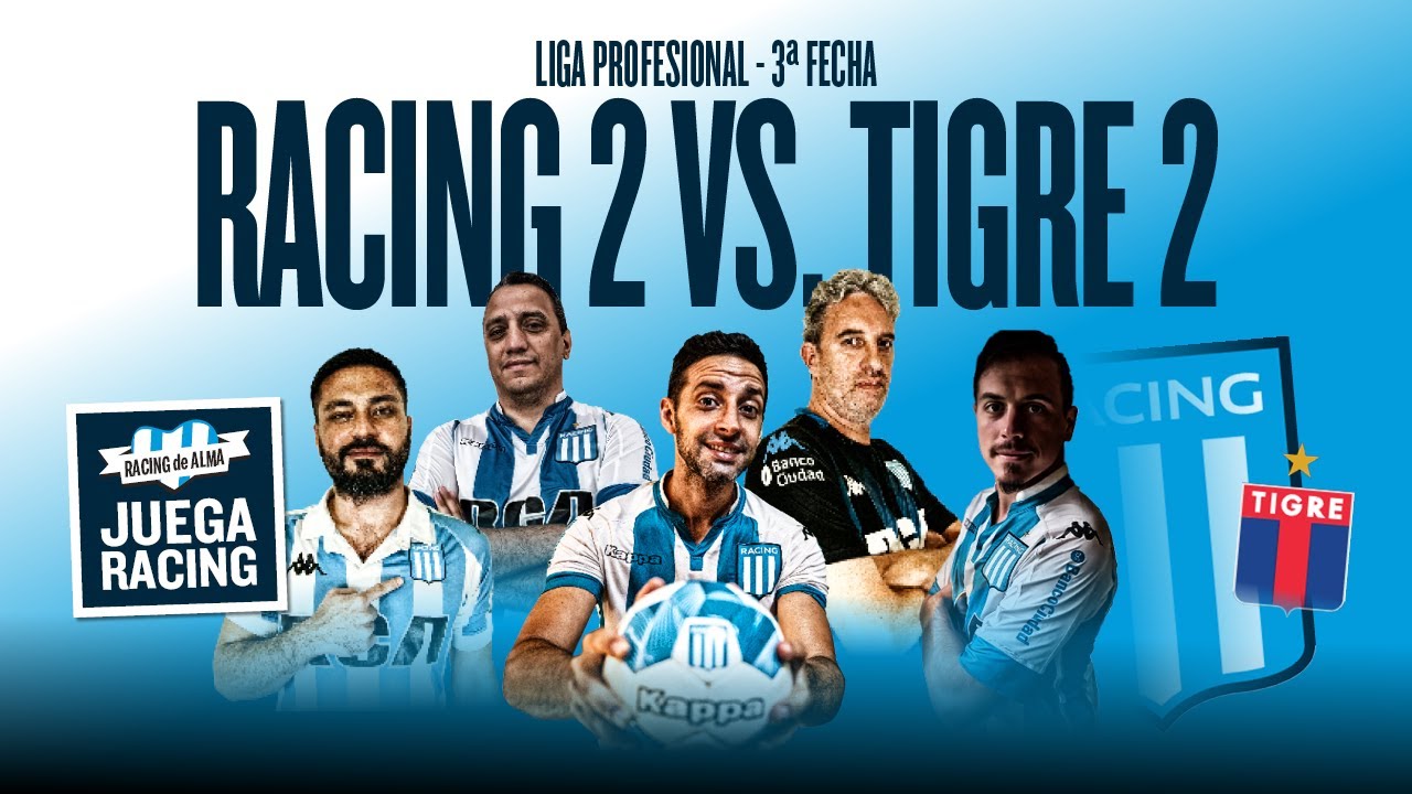 ⚪🔵 RACING CLUB 2 vs. Tigre 2 En VIVO 🔴 Liga Profesional 🎙️ - YouTube