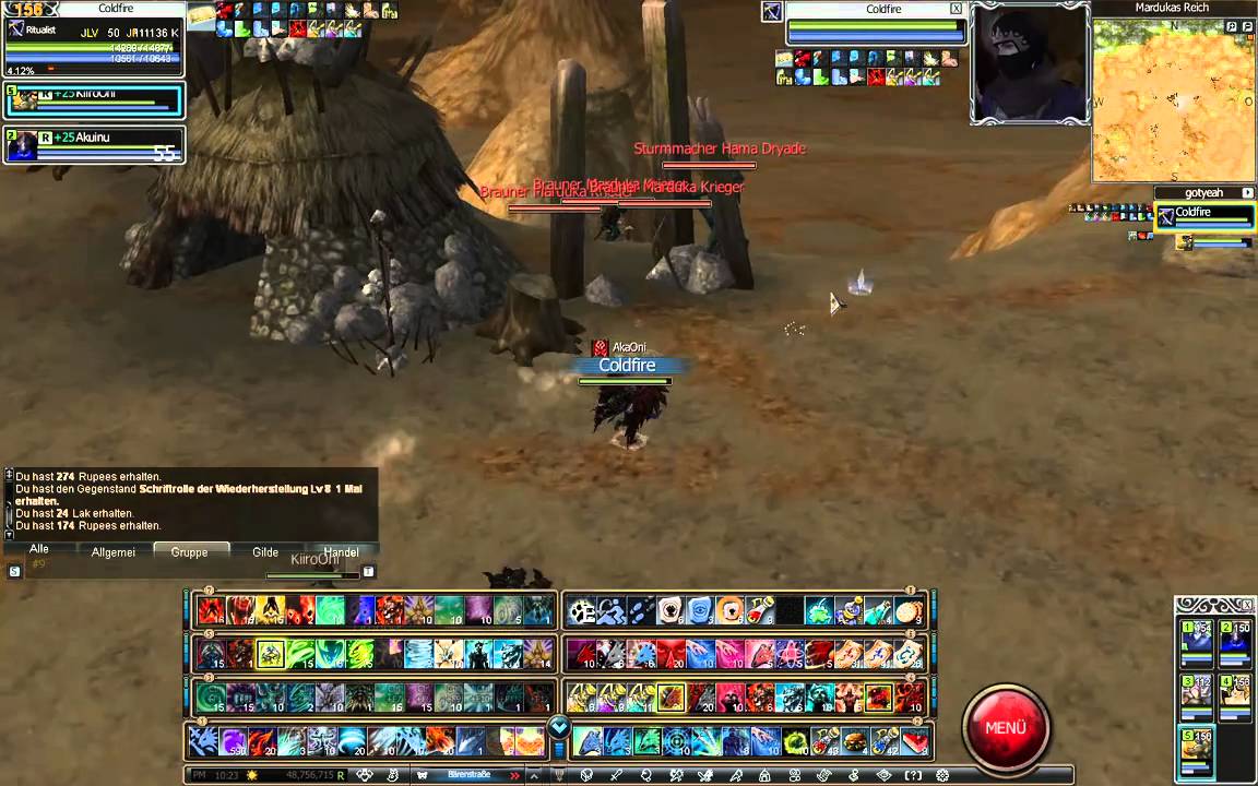Rappelz AOE farming with R7 enchanted Pets - YouTube