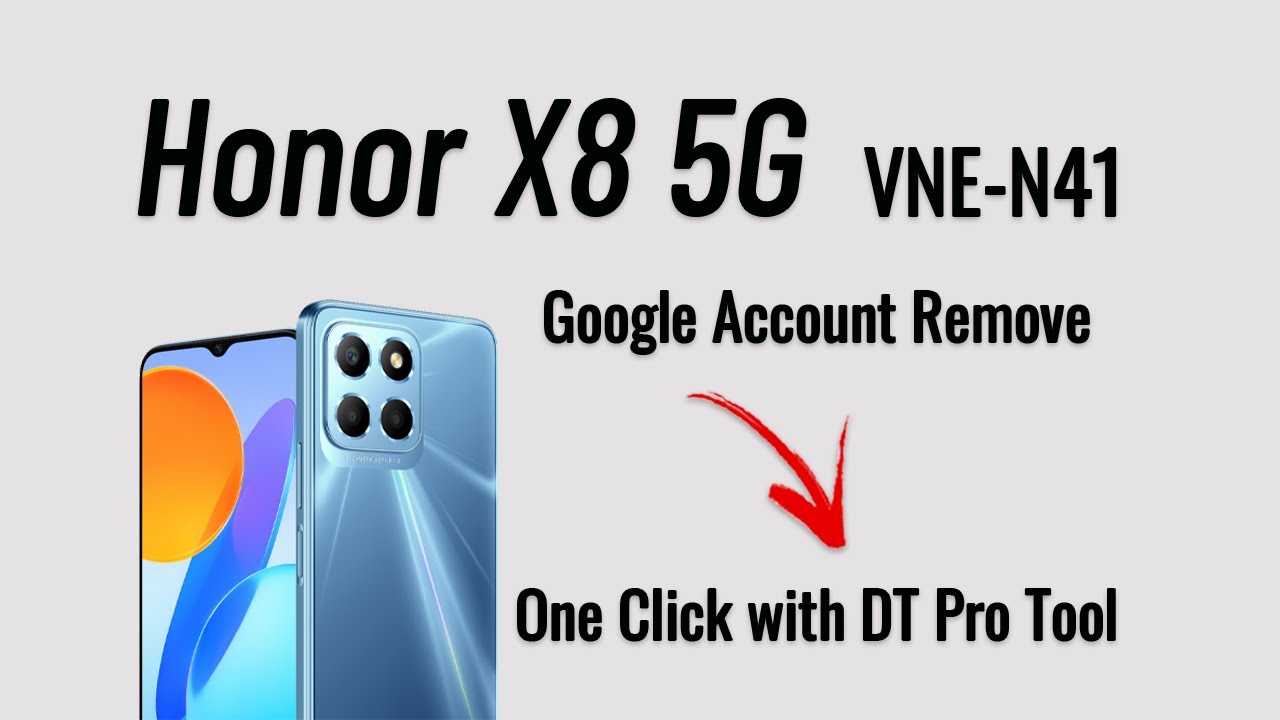 Honor X8 5G (VNE-N41) FRP Bypass using DT Pro Tool (Test Point Method ...