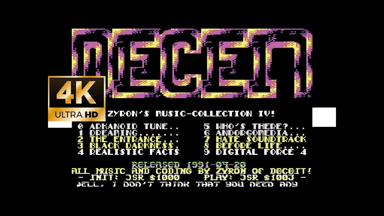 C64 Music - Zyron Music-Collection 4 [1991] by Deceit - YouTube