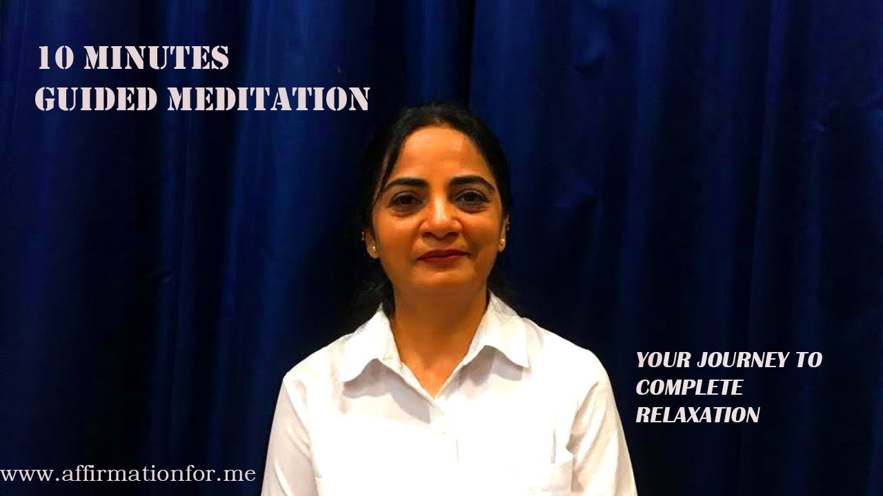 10 minutes powerful and relaxing guided meditation - YouTube