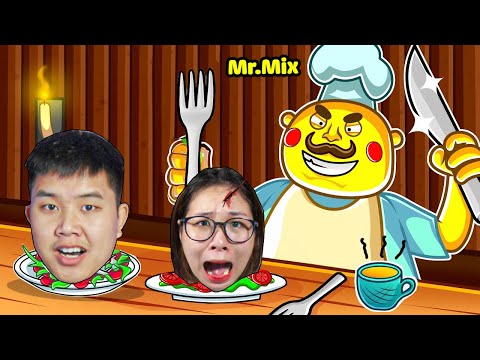 bqThanh và Ốc Bị Nấu Thành Đồ Ăn Trong Bữa Tối Của Đầu Bếp Quỷ Ám Mr.Mix !??