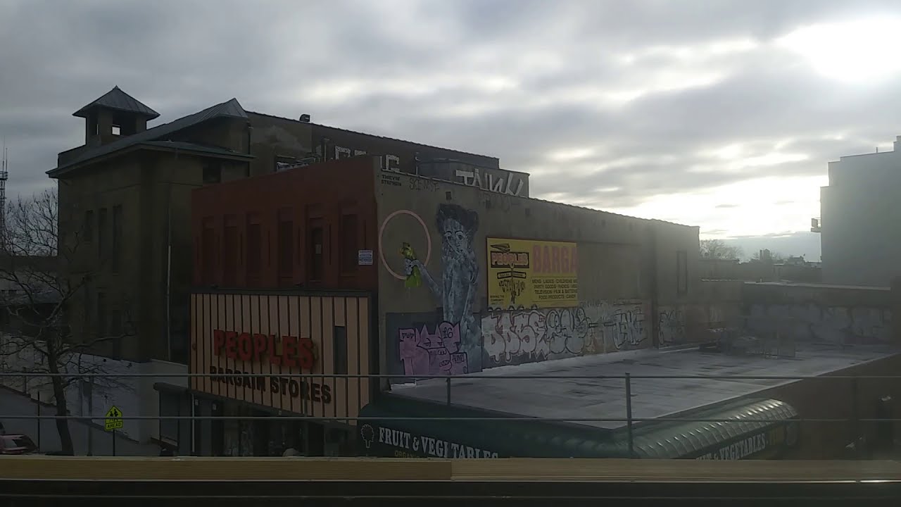 On Board MTA NYC Subway: Manhattan bound R42 (J) train #4827 Broadway ...