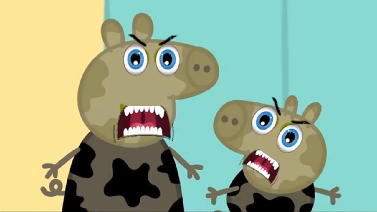 Peppa Pig In Muddy Puddles Angry face Version | Peppa Pig Official ...