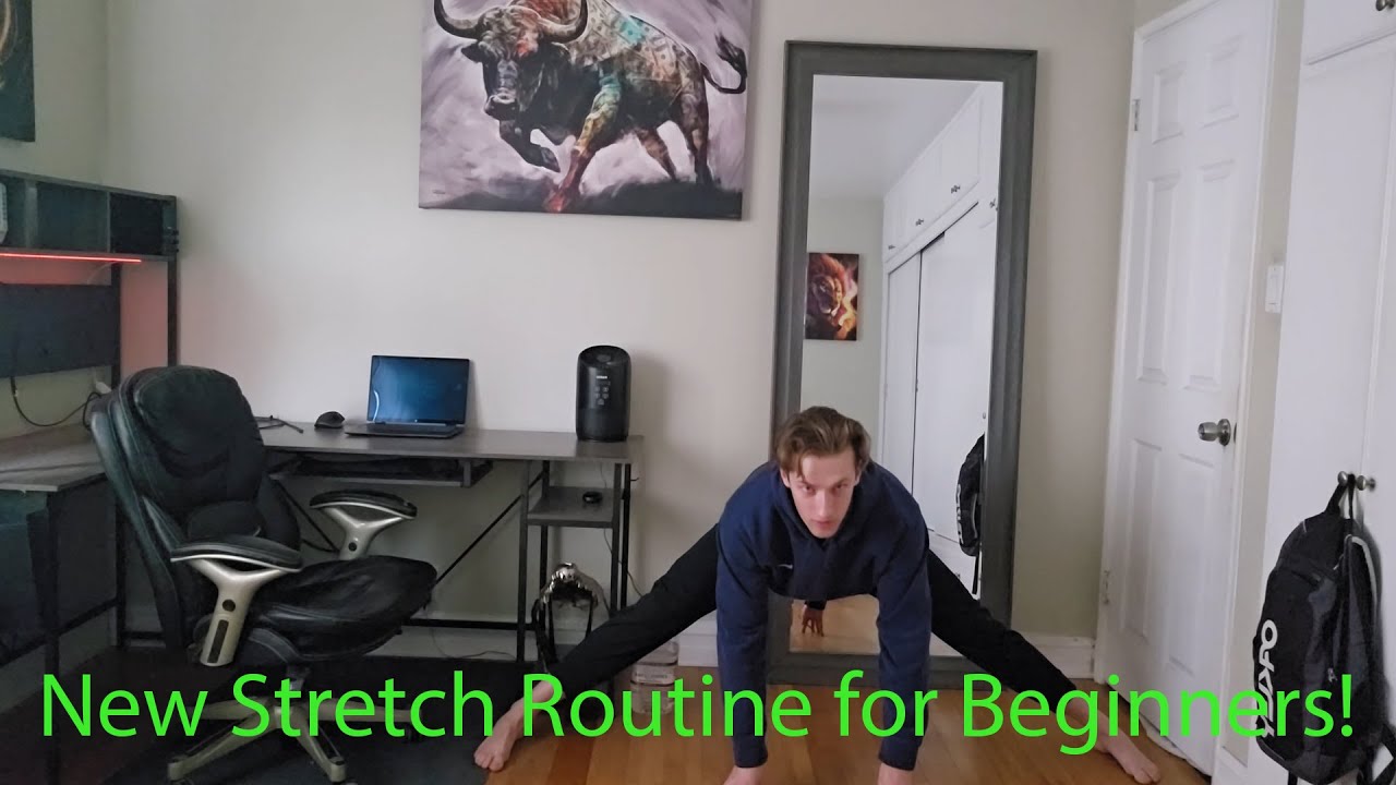 Trying a new stretching routine (as a beginner) - YouTube