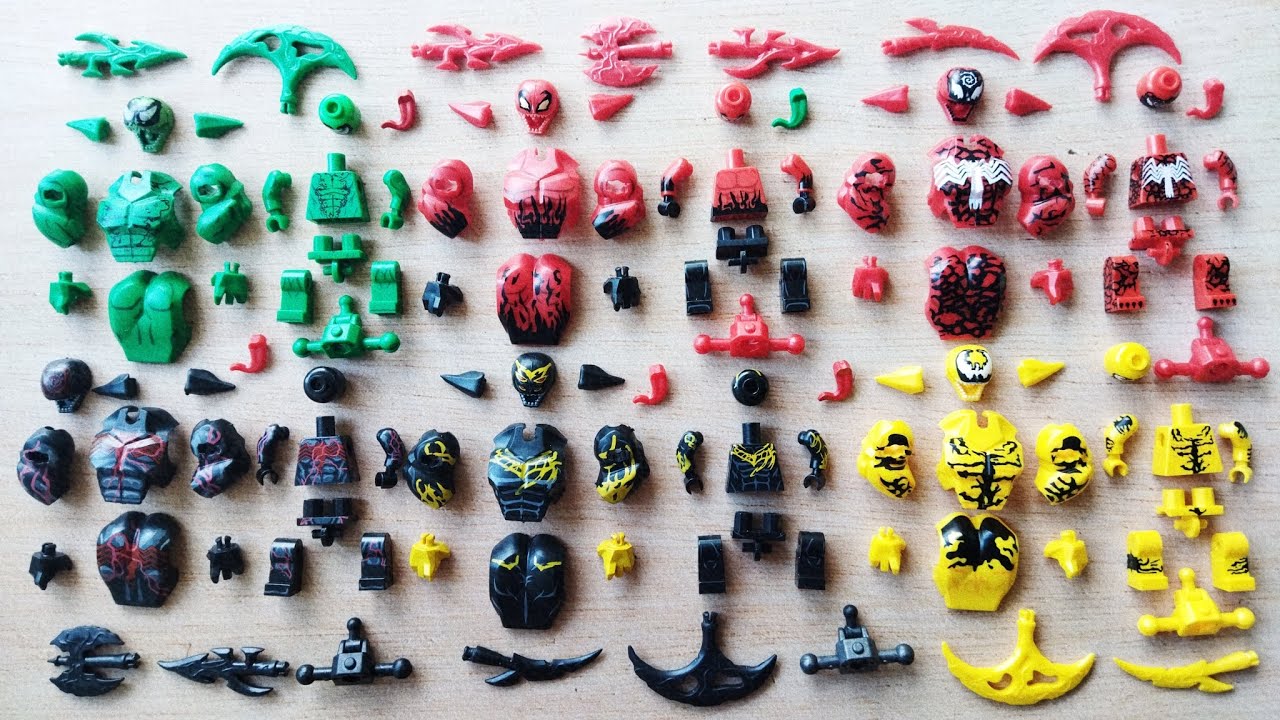 Lego venom 3 the last dance symbiote | lasher, toxin, phage, carnage ...