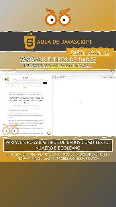JAVASCRIPT - VARIÁVEIS E TIPOS DE DADOS [CUIDADO COM A TIPAGEM DINÂMICA] #shorts #28 - YouTube