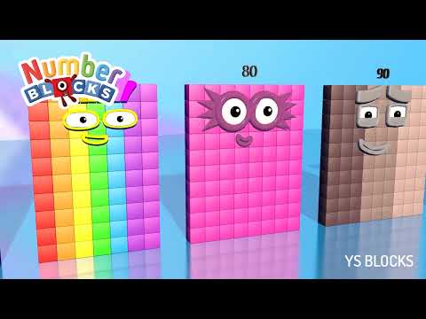 Looking For Numberblocks Comparison10 20 30 40 50 60 70 80 90 100 to 10 000 Step Squad
