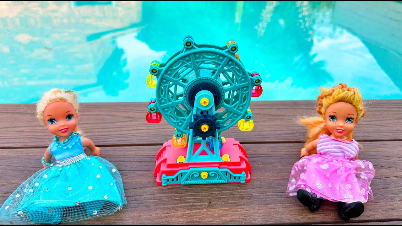 Elsa and Anna toddlers Carnival games - YouTube