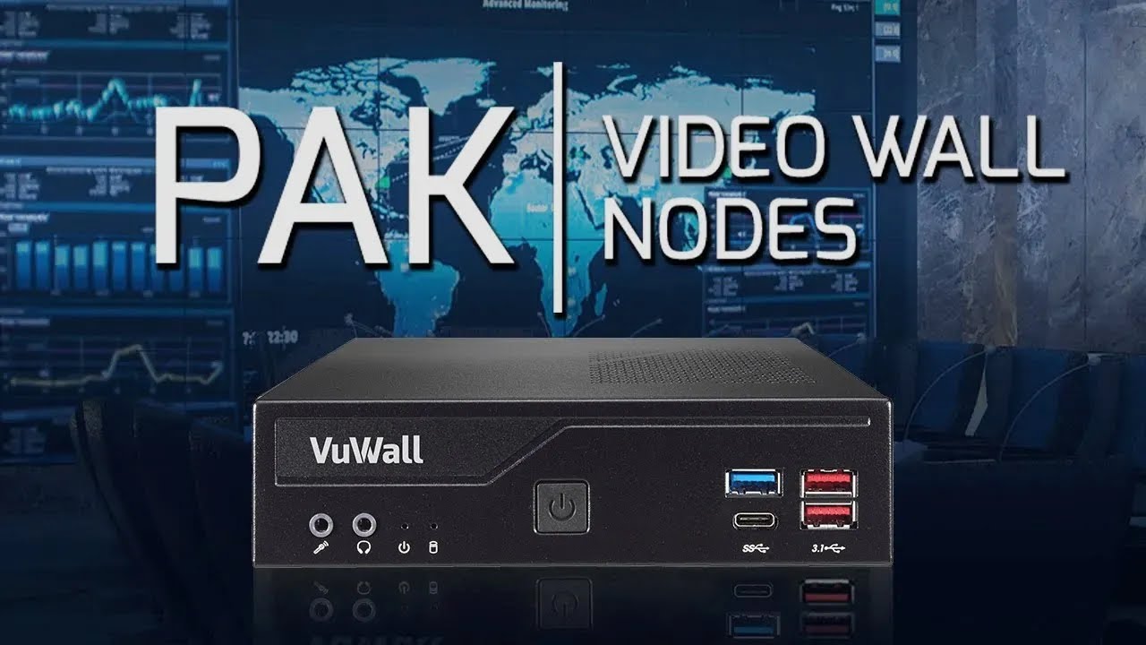 VuWall PAK Video Wall Nodes for AV-over-IP Video Wall Deployment - YouTube