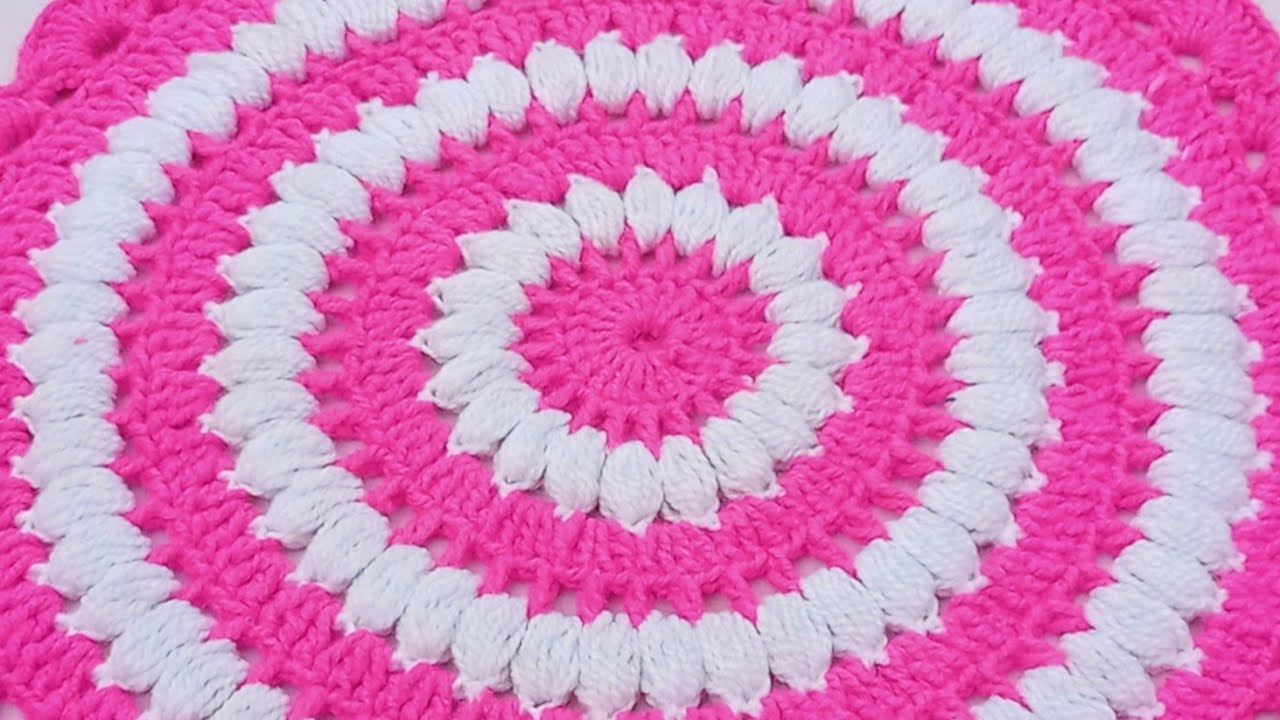 थालपोस बनाना सीखें thalposh crochet Rumal design woolen Rumal design ...