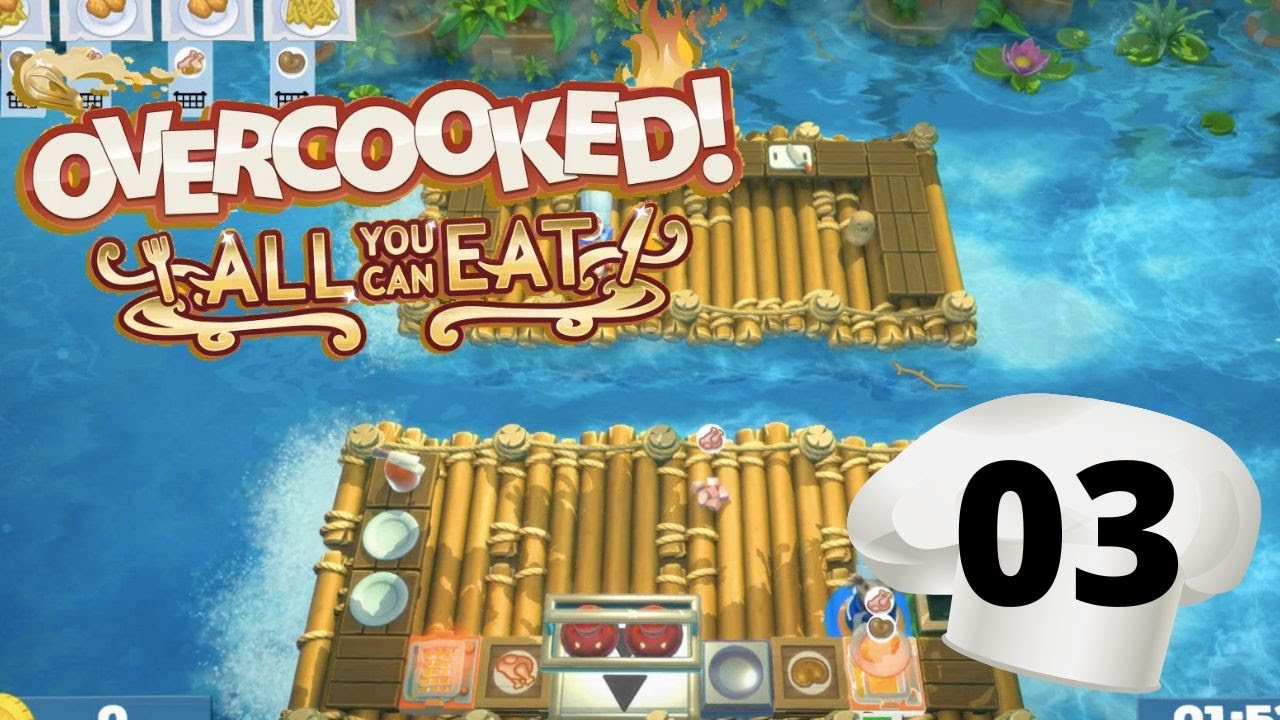 Overcooked All You Can Eat 2 - Ep. 3 - COOKING ON THE RIVER! - YouTube
