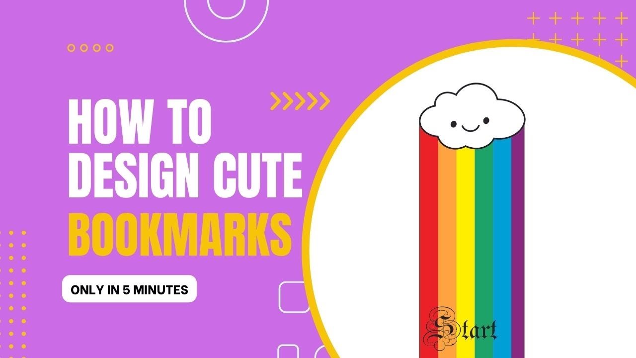 Bookmark design in illustrator | #tutorial #bookmark | Techdes - YouTube