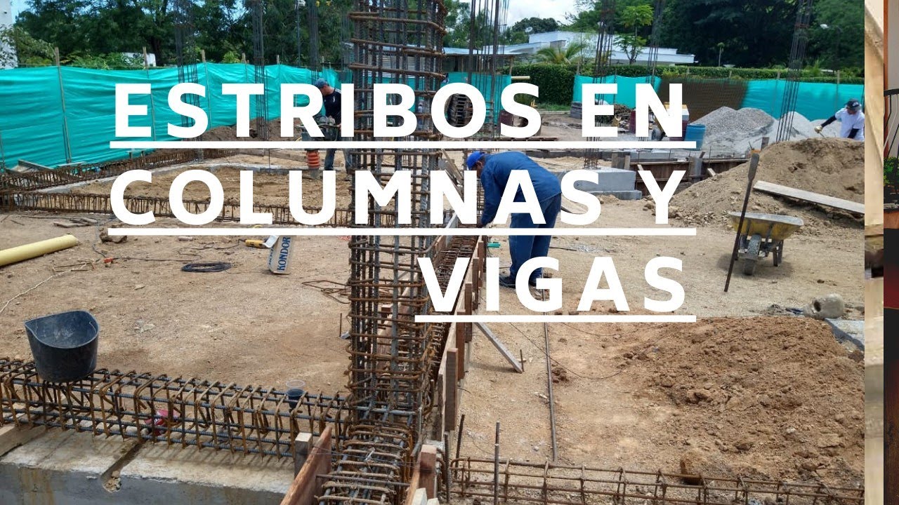 DISTRIBUCIÓN DE ESTRIBOS EN COLUMNAS Y VIGAS DE CIMENTACION # ...