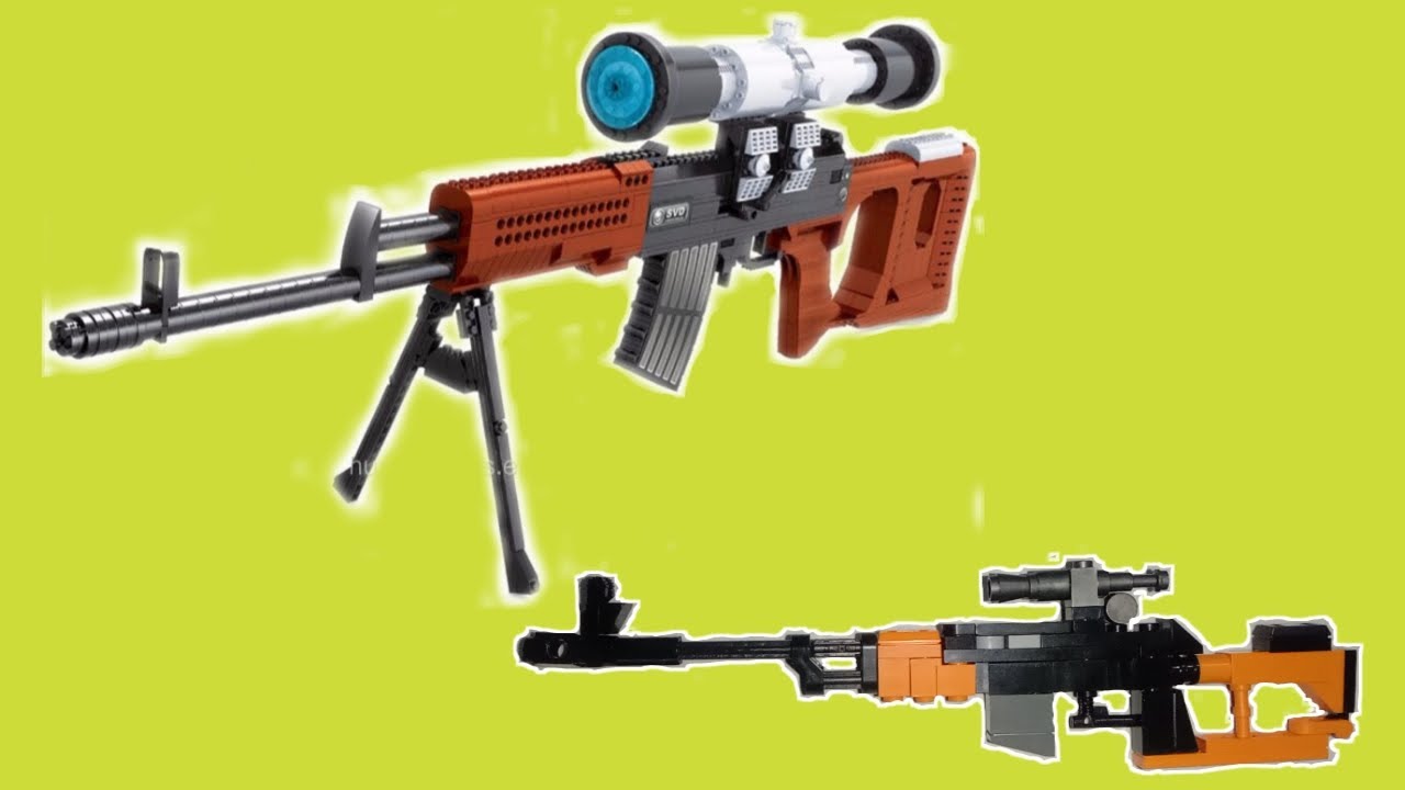 MERAKIT SENJATA SNIPER DARI LEGO mini #SVD DRAGUNOV LEGO - YouTube