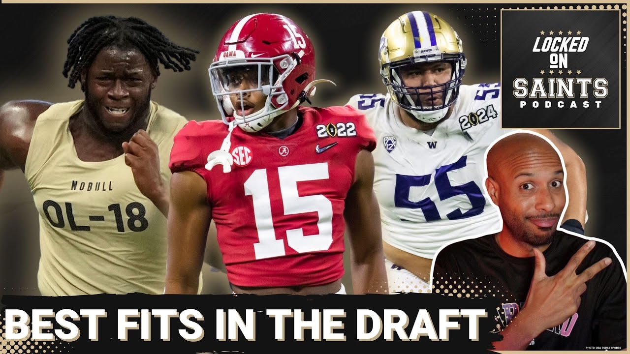 New Orleans Saints Top-3 First Round 2024 NFL Draft Selections - YouTube