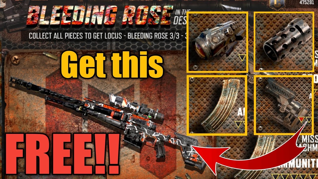 CODM BLEEDING ROSE IN THE DESERT EVENT FREE EPIC LOCUS - BLEEDING ROSE ...