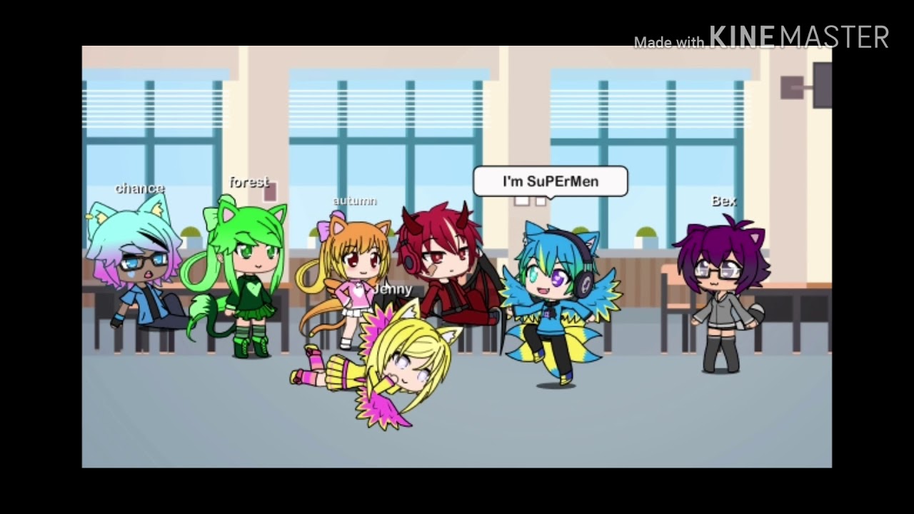 A human in an all hybrid school episode 2 (gacha life) - YouTube