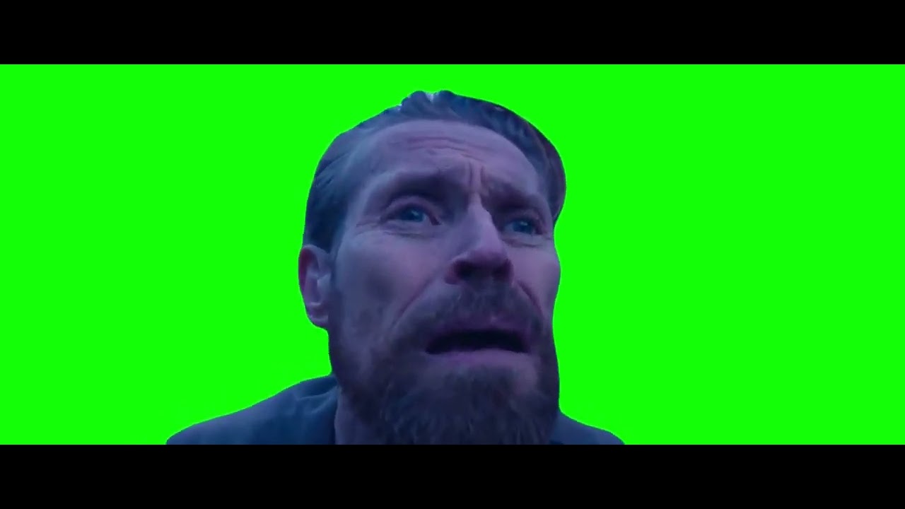 Willem Dafoe Looking Up Meme Green Screen - YouTube