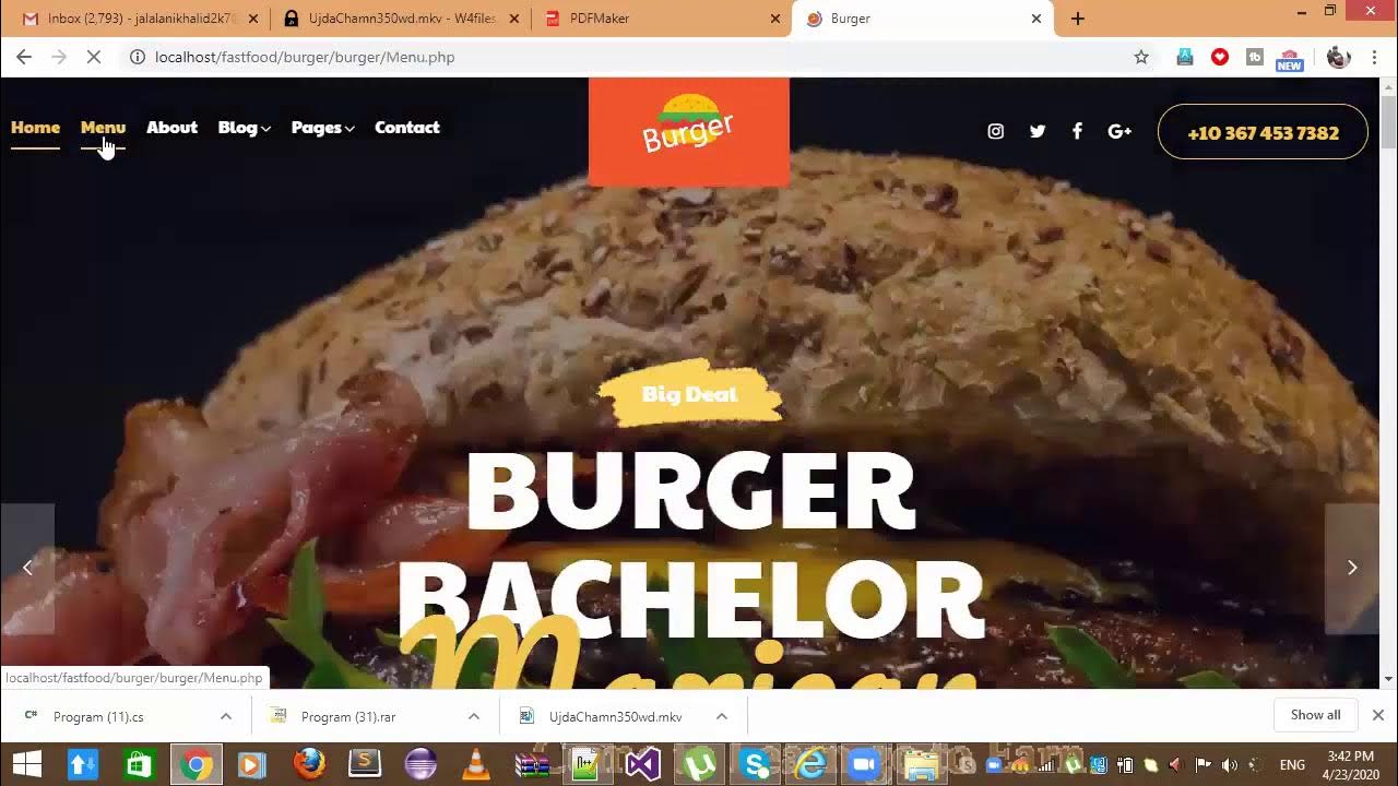 How To Convert HTML Template To PHP In (URDU / HINDI) | Part -2 | PHP MySQLi Tutorial for ...