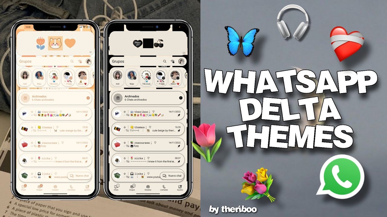 🍄 WhatsApp Delta themes | Temas para WhatsApp Delta [cute, aesthetic ...