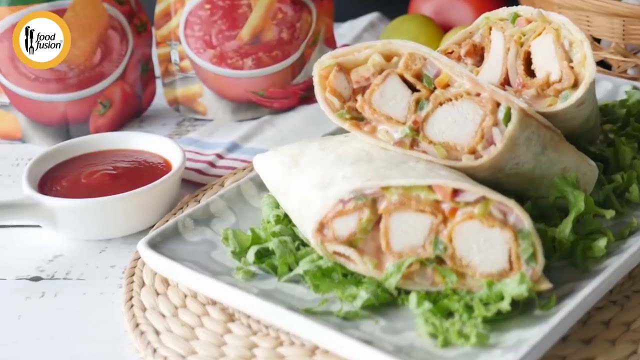 Dynamite chicken wrap..by food fusion - YouTube