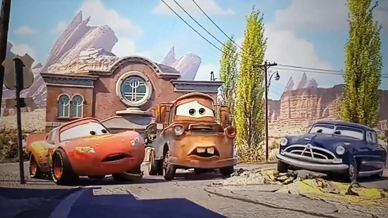 Cars (2006) Lightning Mcqueen Mater & Doc Huston With Bessie Scenes ...