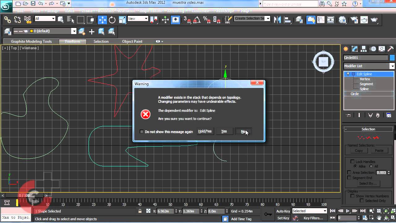 Video 5 "Herramientas de modelado 2D (splines) en 3D Max 2012" 2da ...