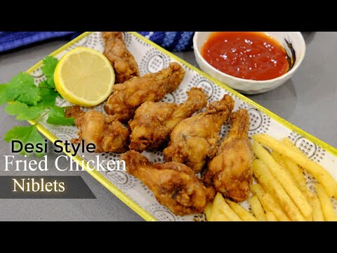 Desi Style Fried Chicken Niblets/Wings فرائڈ مرغی - YouTube