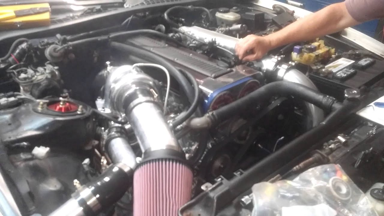 SC300 1JZGTE 6262 single turbo first start! - YouTube