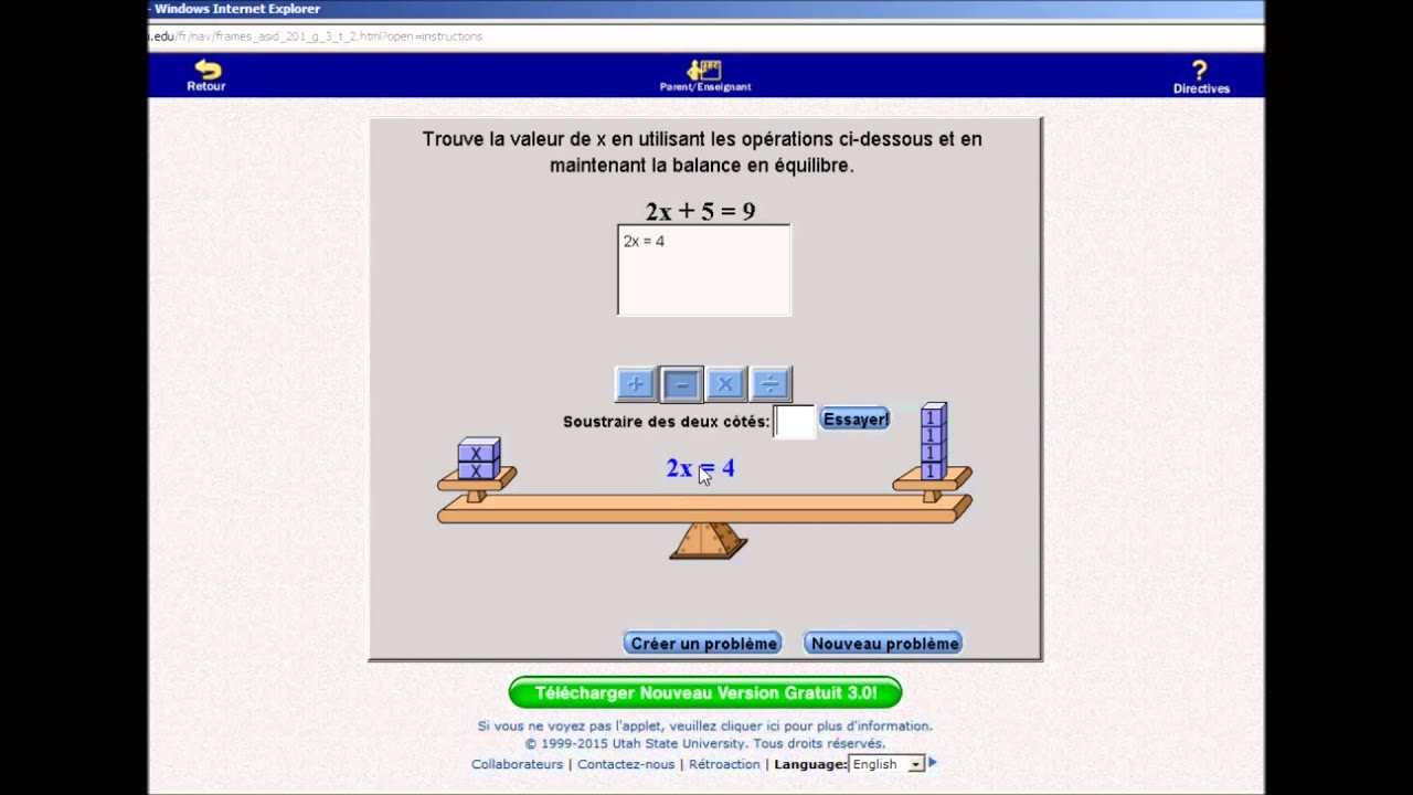 Resolution d'equation du premier degre - YouTube