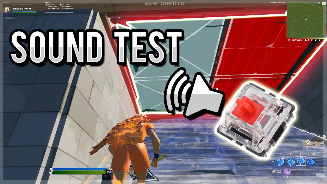 Gateron Red Switches - Sound Test | Fortnite - YouTube